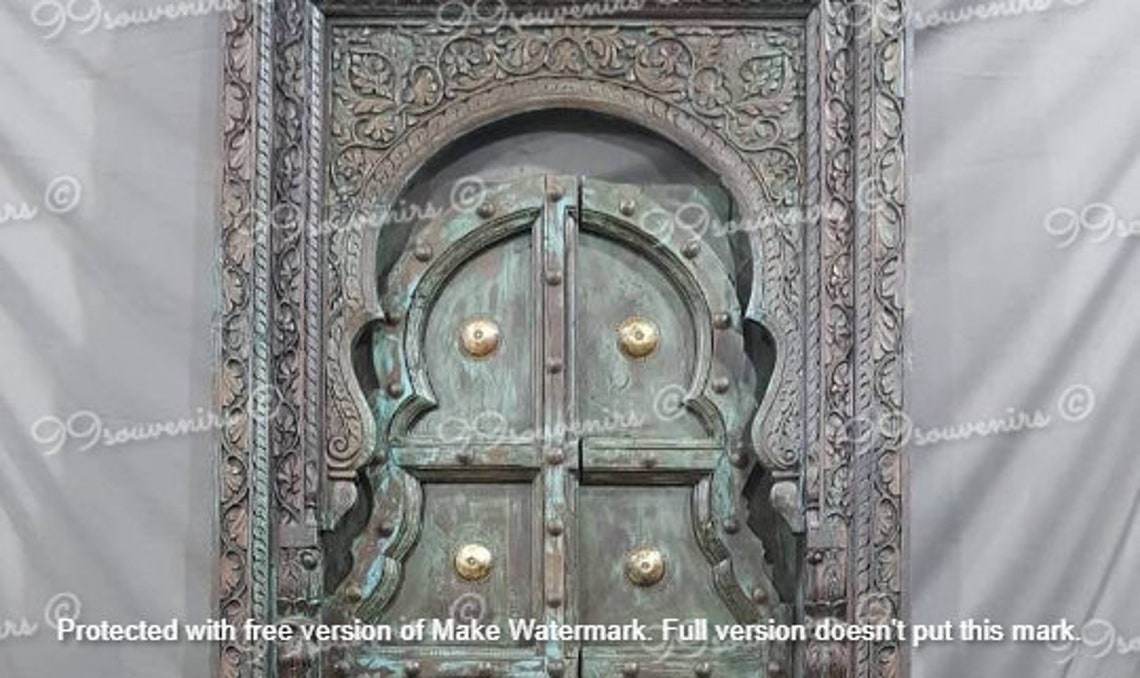 The Amer Vintage Style Indian Doors, Wooden Carved Decorative Doors ...