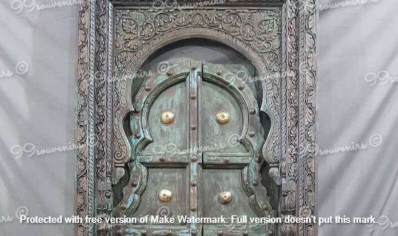 The Amer Vintage Style Indian Doors, Wooden Carved Decorative Doors ...