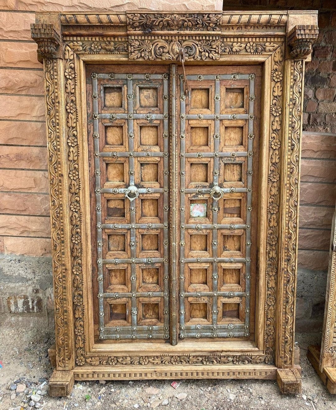 Indian Doors, Vintage Style Entrance Doors, Carved Wooden Doors ...