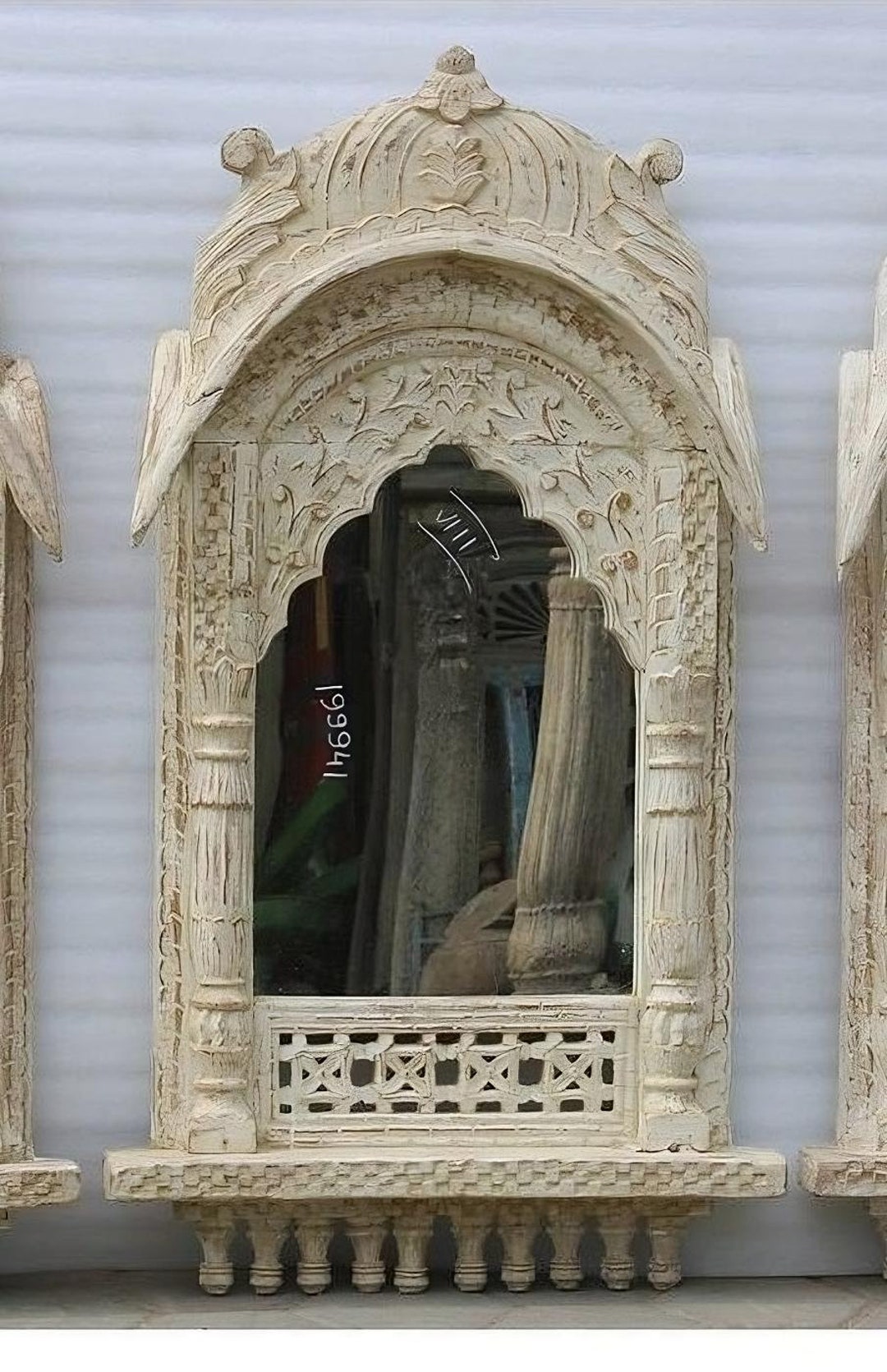 Jharokha Mirror, Indian Wooden Mirror, Rustic Wall Mirror, Indian ...