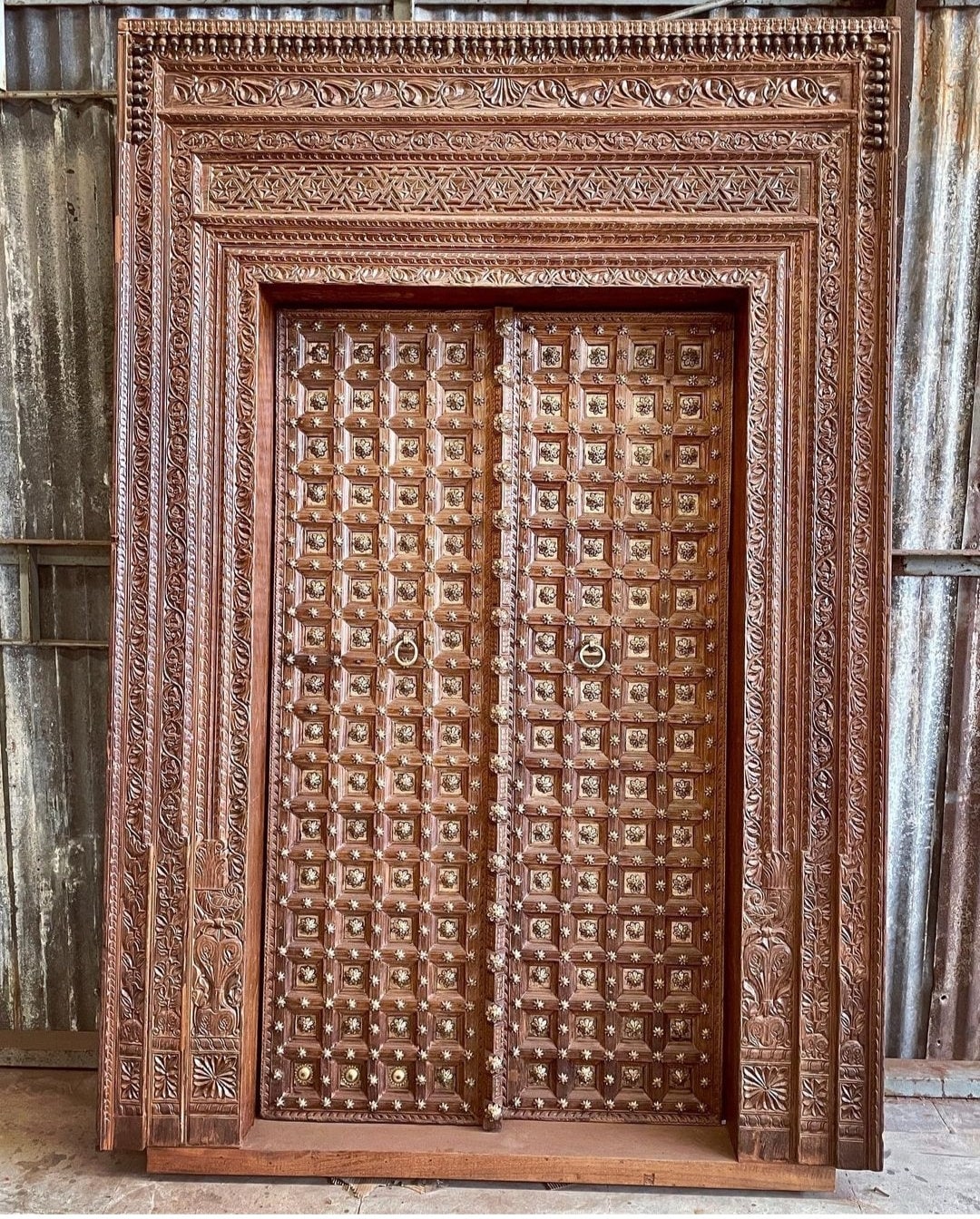 Indian Doors, Vintage Style Entrance Doors, Carved Wooden Doors ...