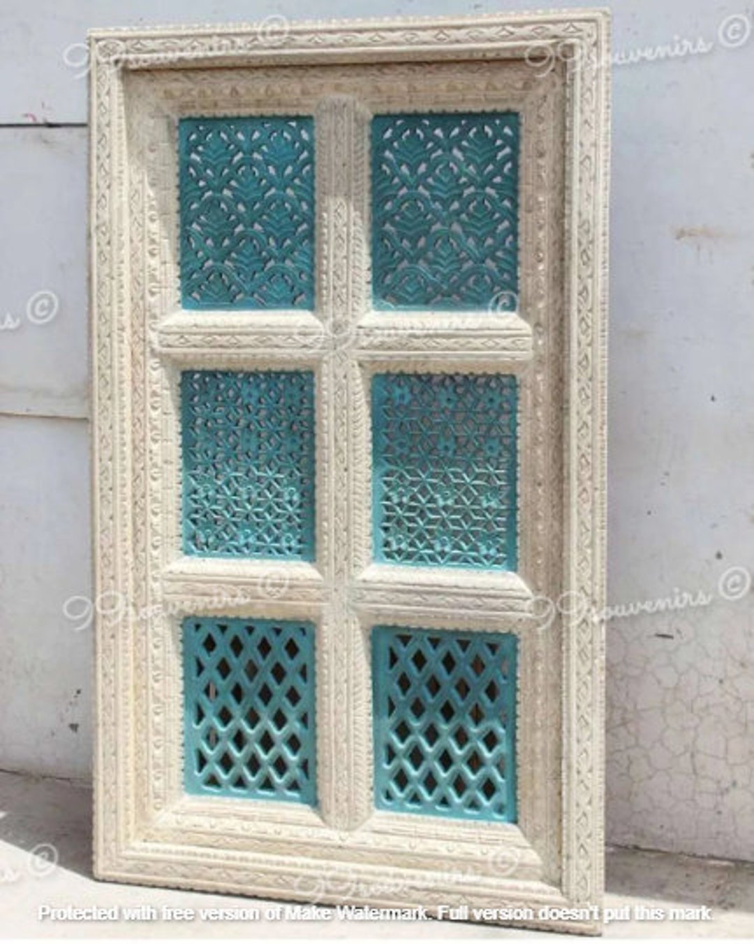 The Yagna Vintage Inspired Indian Wall Panel Carved Wooden - Etsy