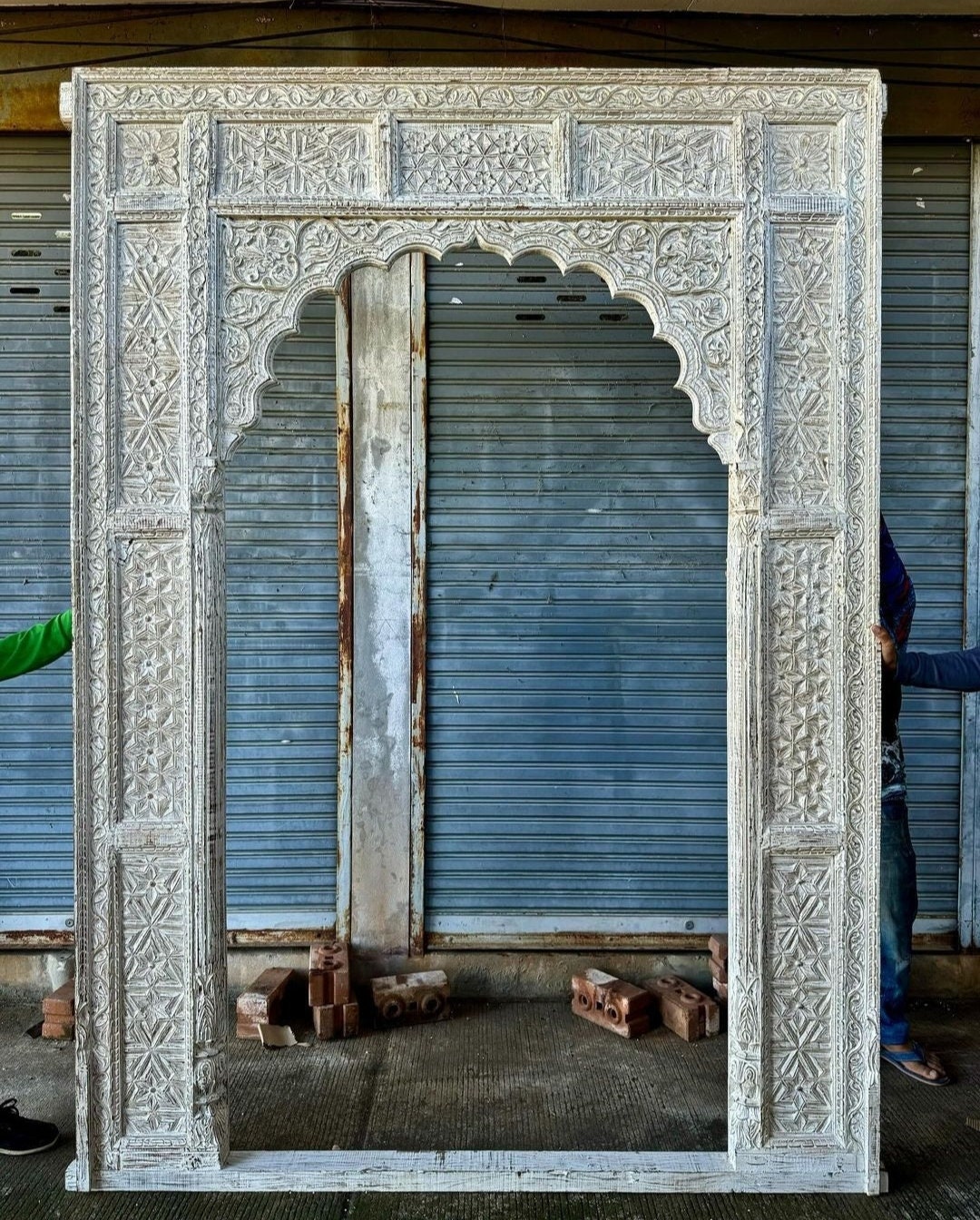 Arch Mirror, Indian Arch Mirror, Carved Wooden Panel, Large Floor ...