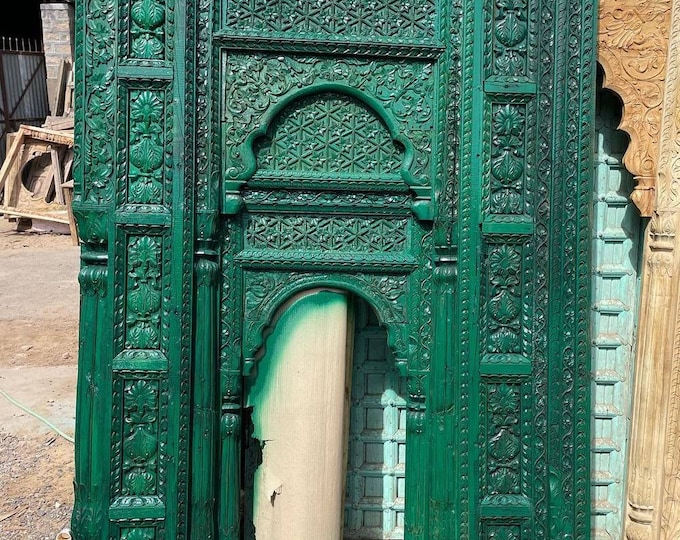 The Ramayana Large Wall Panel, Carved Wooden Full Size Wall Decor ...