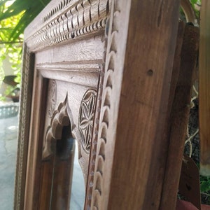 Solid Wood Boho Mirror, Indian Statement Mirror, Vintage Inspired ...