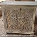 Indian Rustic Cabinet, Carved Wooden Dresser, Boho Living Room Cabinet ...