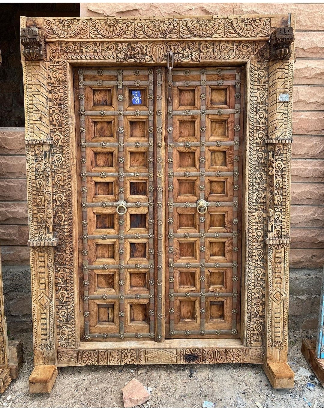 Indian Doors, Vintage Style Entrance Doors, Carved Wooden Doors ...