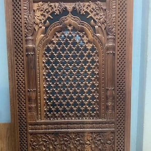 Indian Wood Panel, Wall Art, Antique Inspired Filigree Wall Panel ...