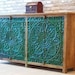 Indian Rustic Cabinet, Carved Wooden Dresser, Boho Living Room Cabinet ...