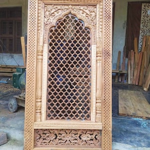 Indian Wood Panel, Wall Art, Antique Inspired Filigree Wall Panel ...