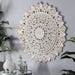 Round Wall Panel, Rustic White Wooden Wall Panel, Vintage Inspired Wall ...