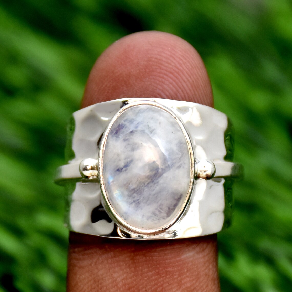 Moonstone Ring 925 Sterling Silver Ring Handmade Ring Oval - Etsy