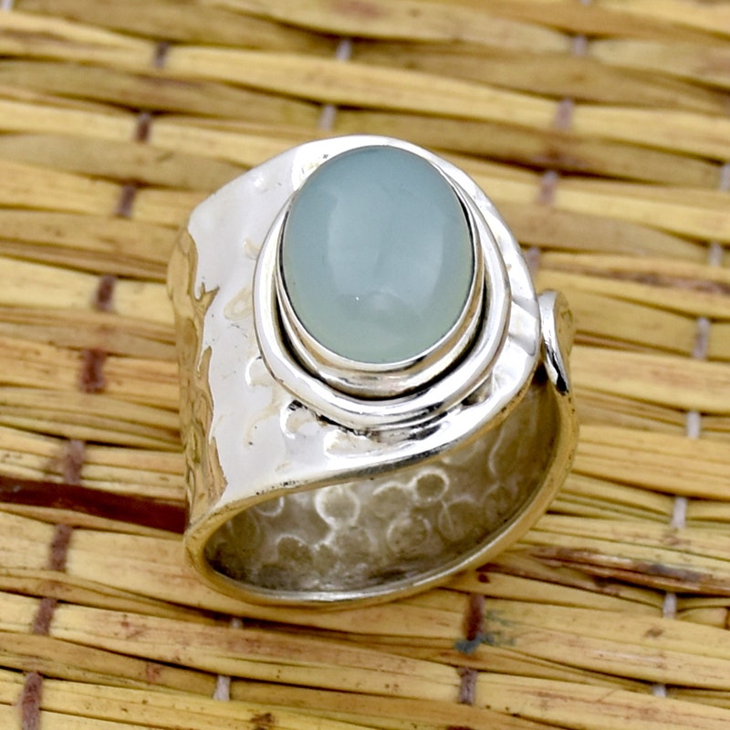 Chalcedony Ring - Etsy