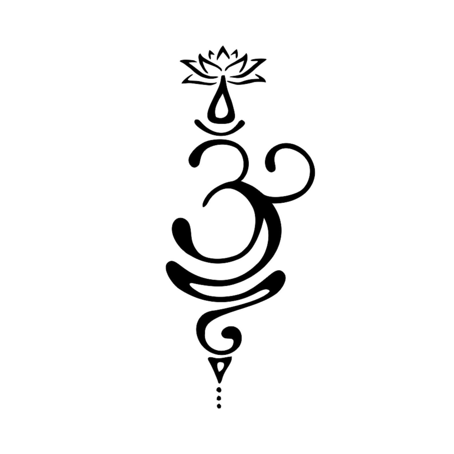 Sanskrit Symbol for Breathe - Buddhist Sanskrit Anxiety Breathe Symbol ...