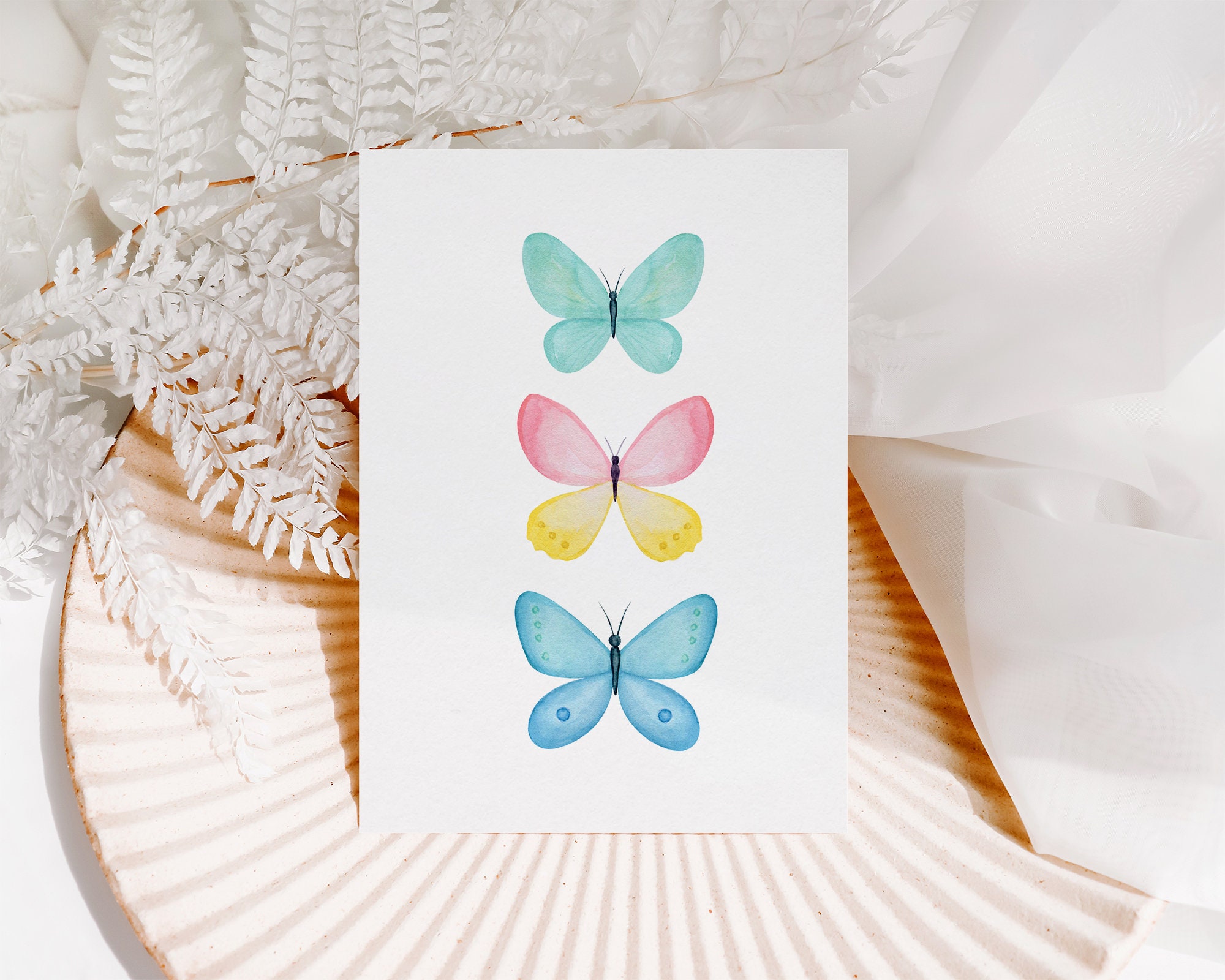 Butterfly Watercolor Clipart, Butterflies Baby Shower Invitation ...