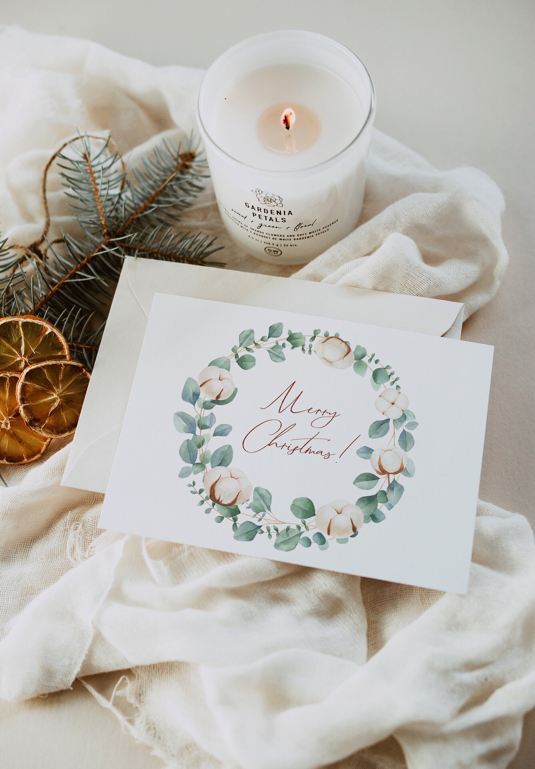 Eucalyptus Watercolor Wreath Clipart, Christmas Greenery Watercolor ...