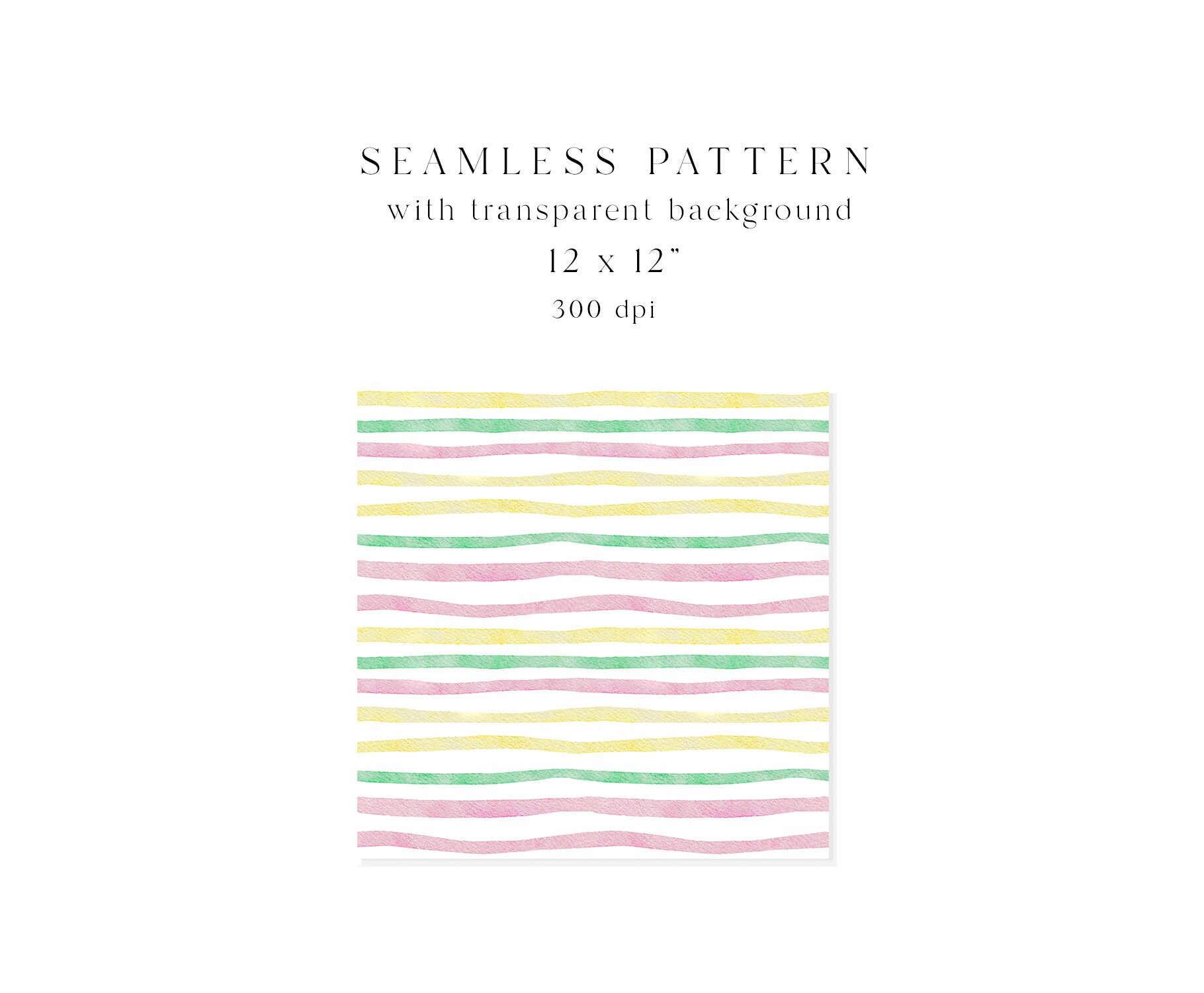 Watercolor Stripes Digital Paper, Abstract Watercolor Seamless Patten ...