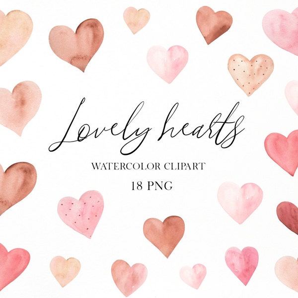 Watercolor Valentine - Etsy