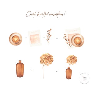 Autumn Watercolor Clipart, Fall Leaves Thanksgiving Clipart, Cozy ...