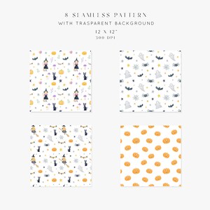 Halloween Digital Paper Watercolor, Classic Halloween Digital Paper Jpg ...