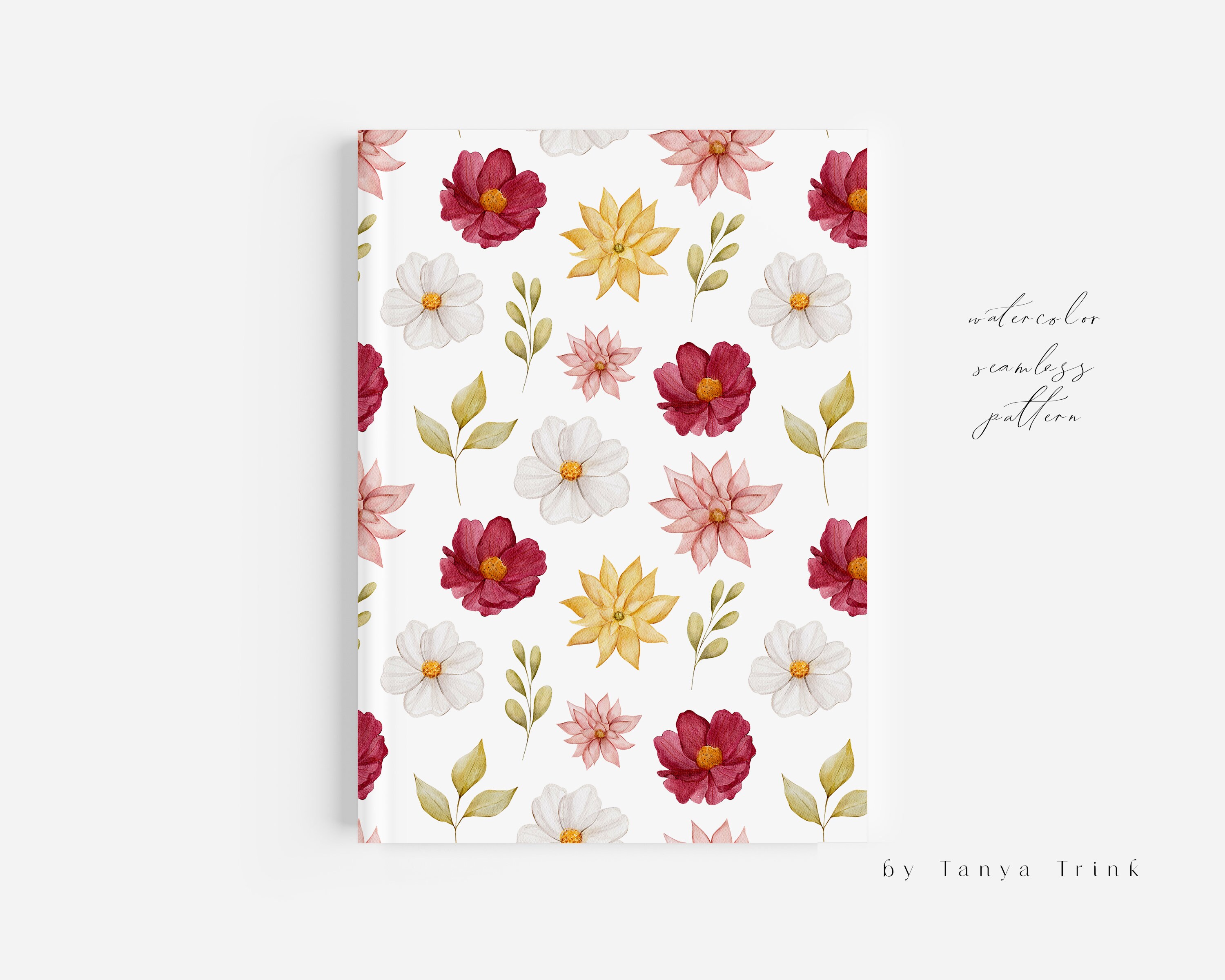 Vintage Floral Digital Paper Watercolor Digital Paper Summer - Etsy