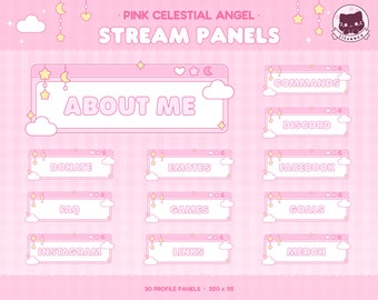 Animated Celestial Angel Stream Package, Twitch, Screens, Alerts ...