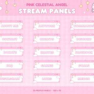 Animated Celestial Angel Stream Package, Twitch, Screens, Alerts ...