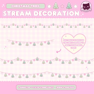 Animated Tree String Light Overlay, Twitch, Christmas, Cozy, Holiday ...