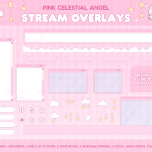 Animated Celestial Angel Stream Package, Twitch, Screens, Alerts ...