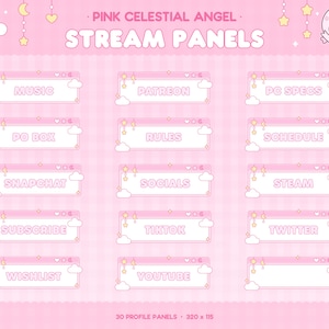 Animated Celestial Angel Stream Package, Twitch, Screens, Alerts ...