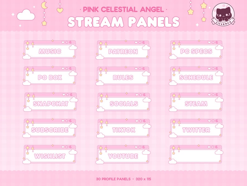 Animated Celestial Angel Stream Package Twitch Screens - Etsy