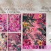 Pink Floral Rugs- Print and Create- Printable Dollhouse Rugs - Diorama ...