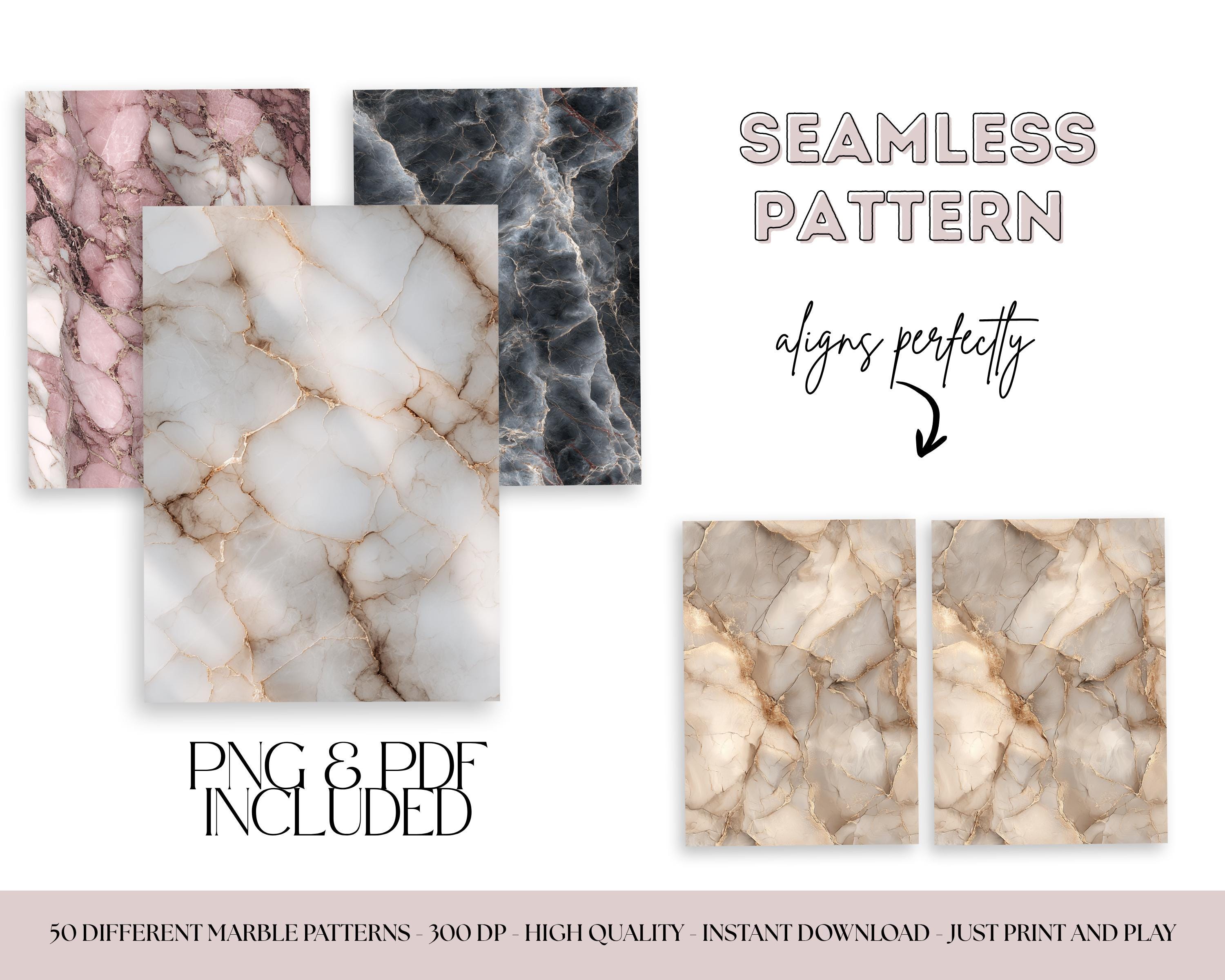 50 Marble Dollhouse Printables | 1:6 Scale Miniature Marble Sheets ...
