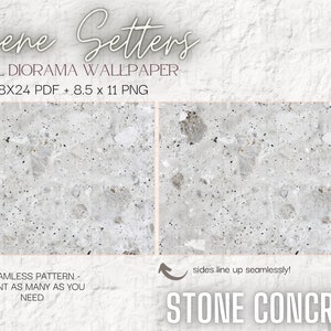 Stone Concrete Wallpaper or Flooring- Scene Setters -doll Diorama ...