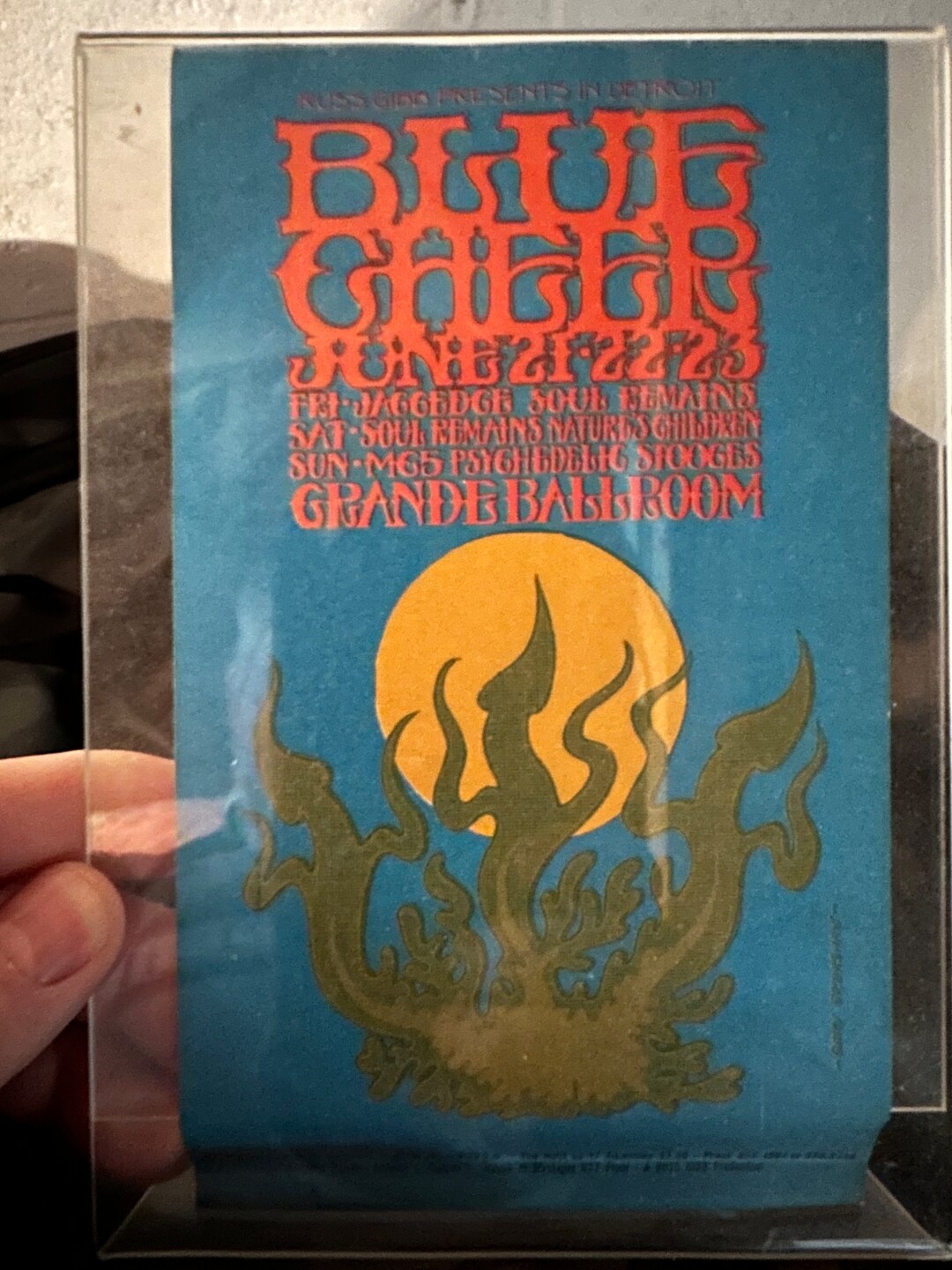 Blue Cheer Grande Ballroom Concert Card 1960s - Etsy