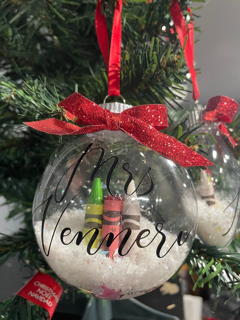 Crayon Ornament | Teacher Gift | Gifts| Christmas Tree | Ornament - Etsy
