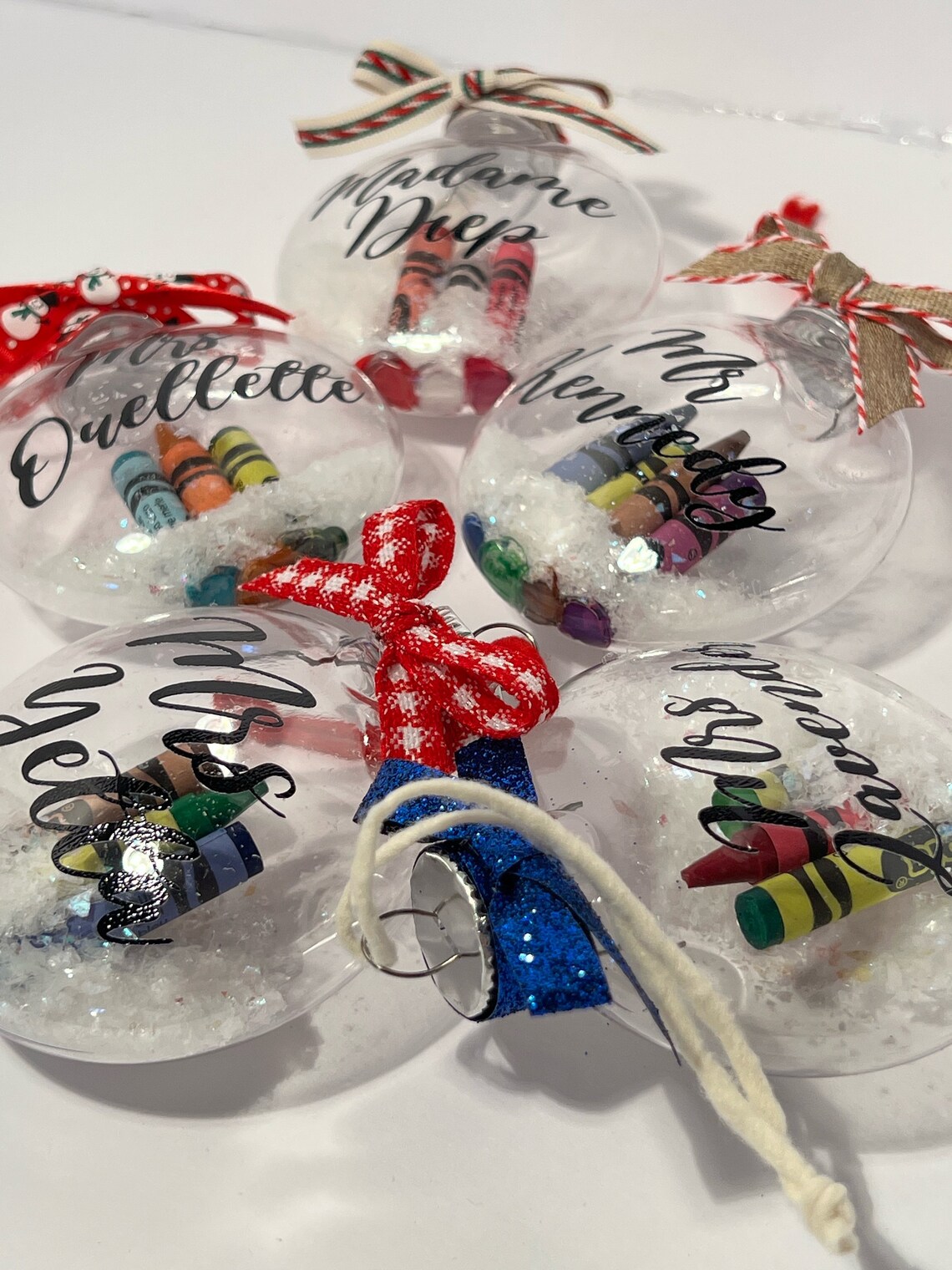 Crayon Ornament | Teacher Gift | Gifts| Christmas Tree | Ornament - Etsy