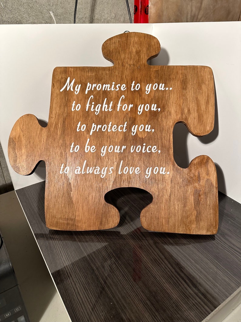 Puzzle Piece Wall Decor Autism Gift Wall Decor - Etsy