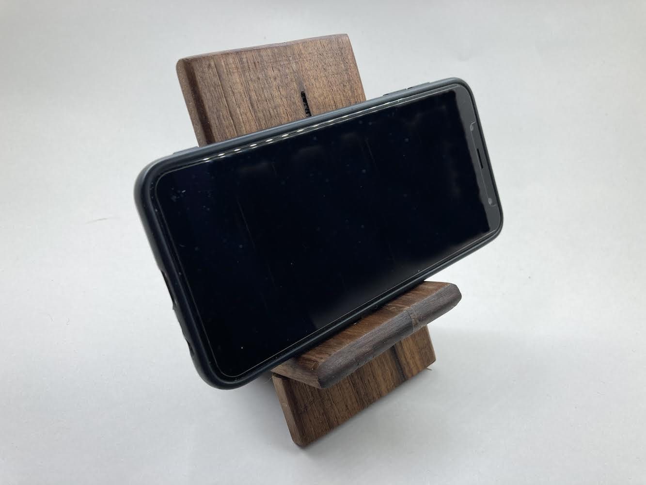 Wooden Phone Holder - Etsy