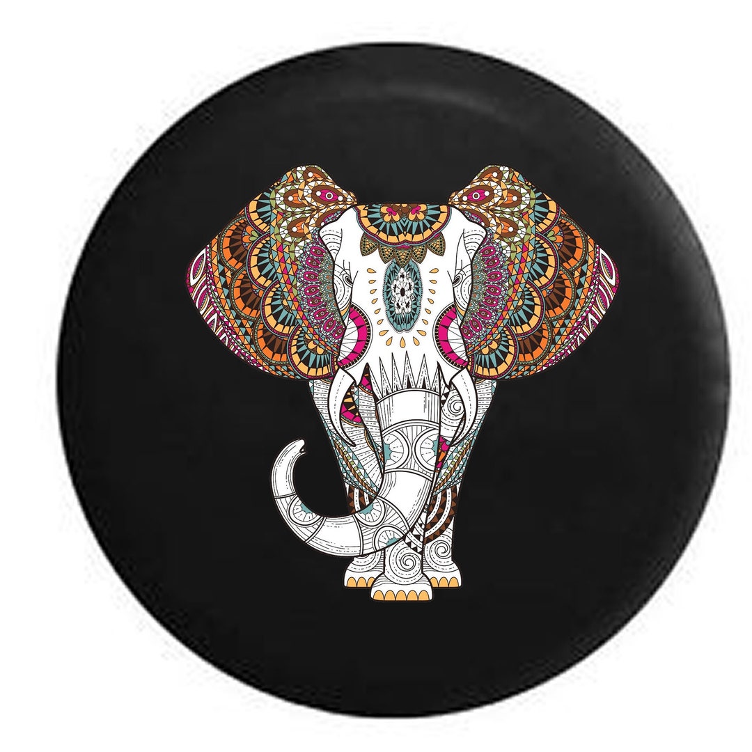 Elephant Spare Tire Cover for Camper, SUV With or Without Backup Camera ...