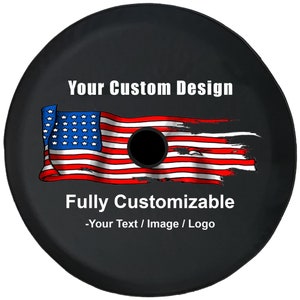 Custom Spare Tire Cover: Your Image & Text, Full Color, All Sizes - Etsy