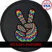 Psychedelic Peace Sign Spare Tire Cover: Camper, SUV - Etsy