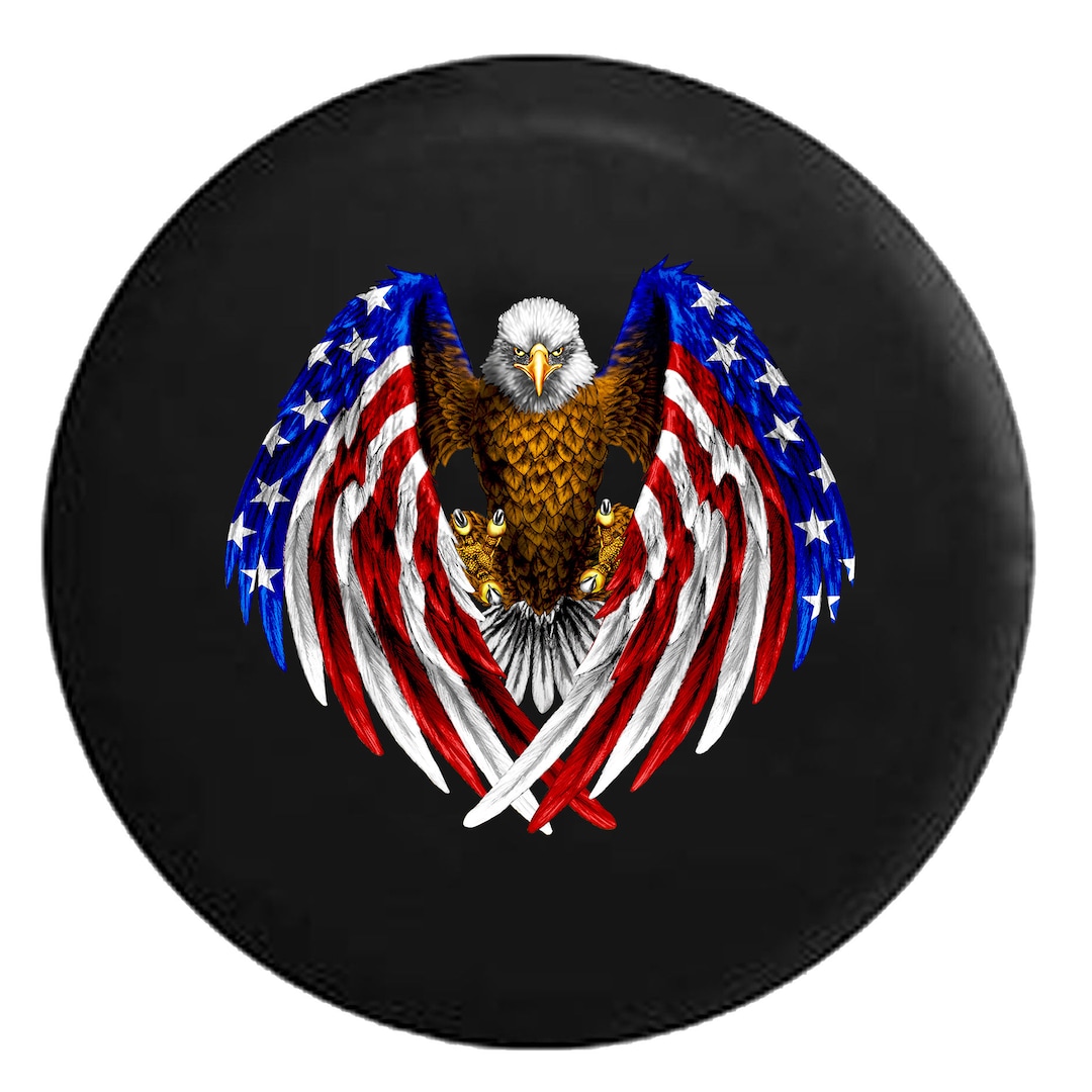 American Eagle Spare Tire Cover: Patriotic Jeep, SUV, Camper - Etsy
