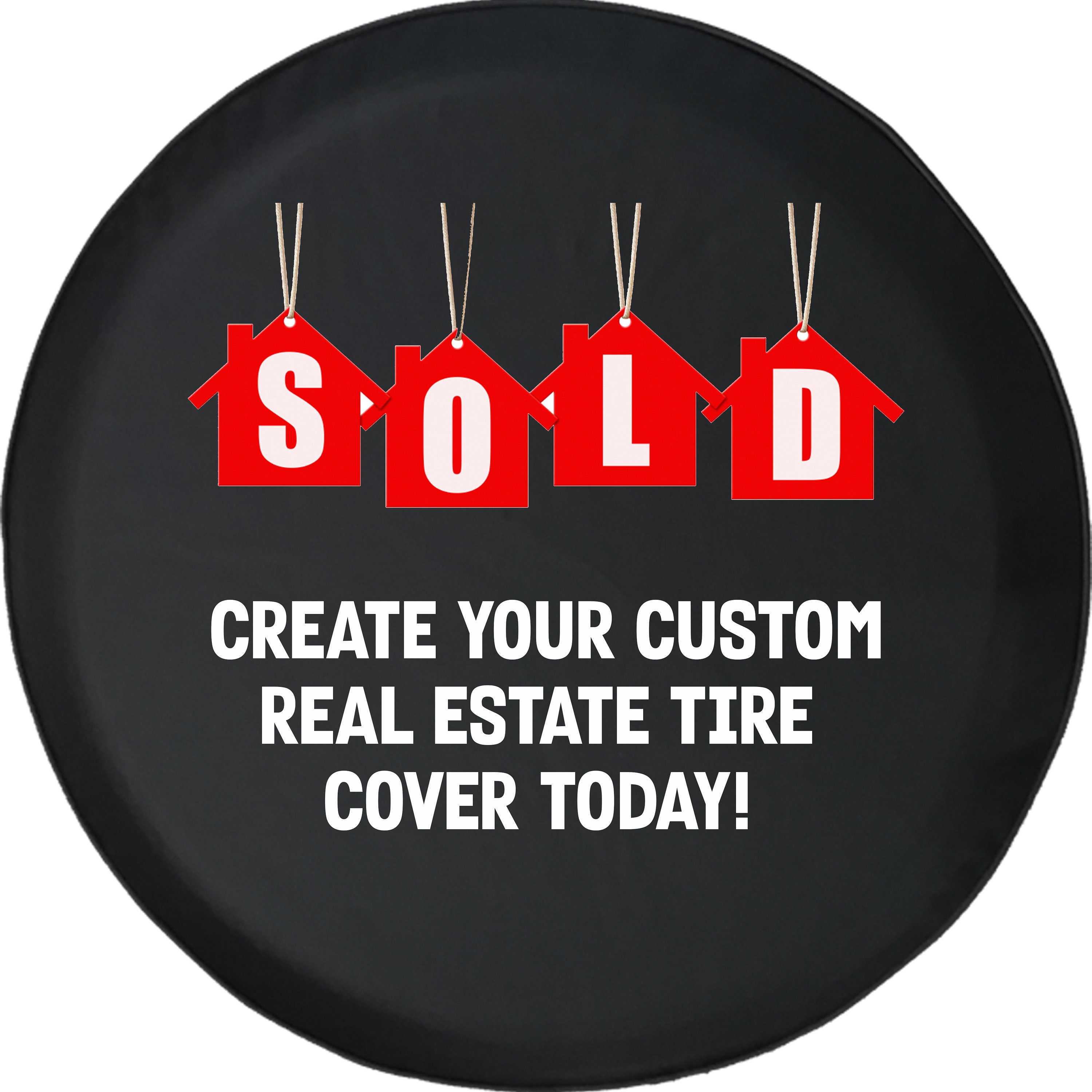 Custom Real Estate Logo Tire Cover: Full Color, All Sizes - Etsy