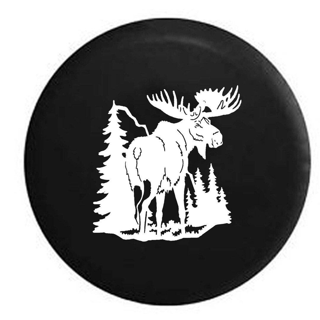 Moose Spare Tire Cover for Jeep, Camper, SUV With or Without Backup ...