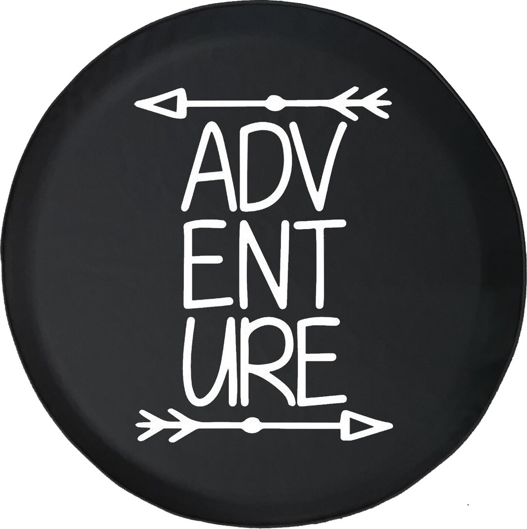 Adventure Arrows Explore Camping Spare Tire Cover for Jeep, Camper, SUV ...