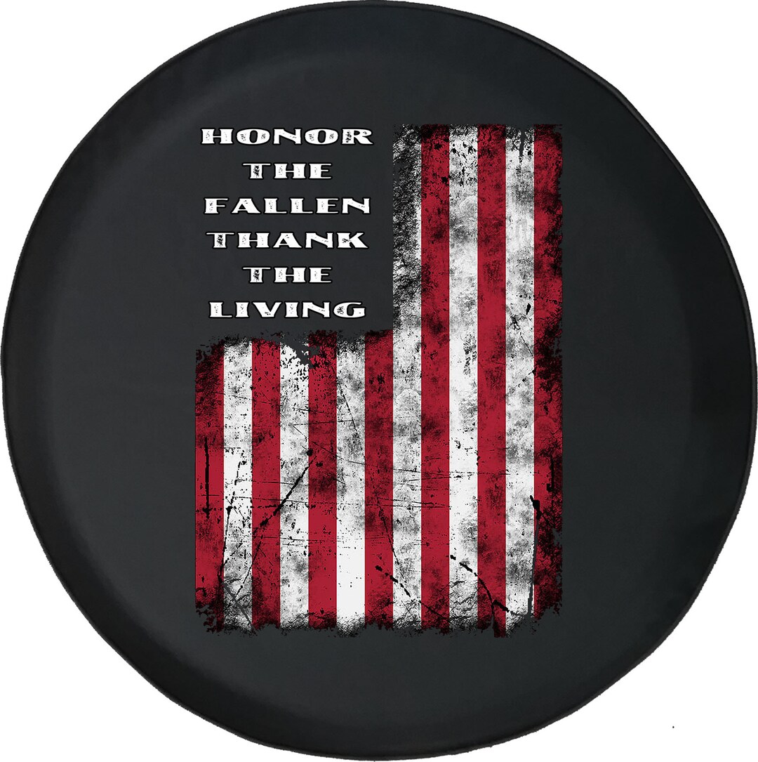 Honor Fallen American Flag Tire Cover for Jeep, Camper, SUV - Etsy