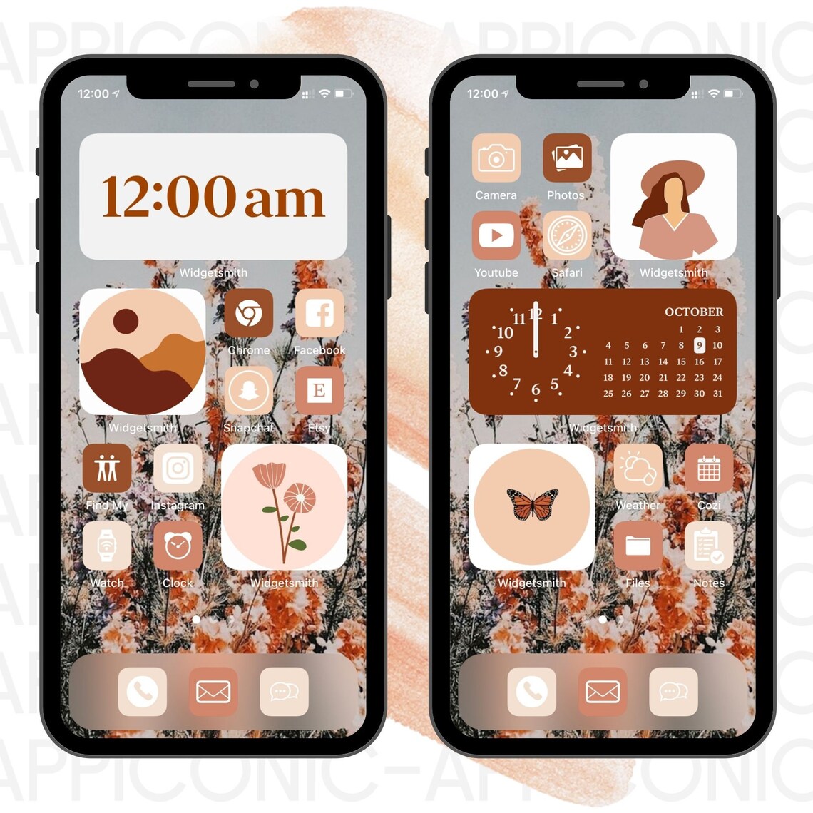 IOS14 App Icons, Neutral Boho Theme, App Covers, Icons Bundle, IOS14 ...