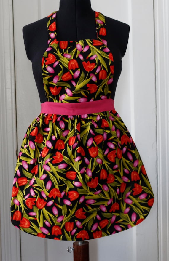 Apron for Women Tulip Apron for Women Spring Apron for | Etsy