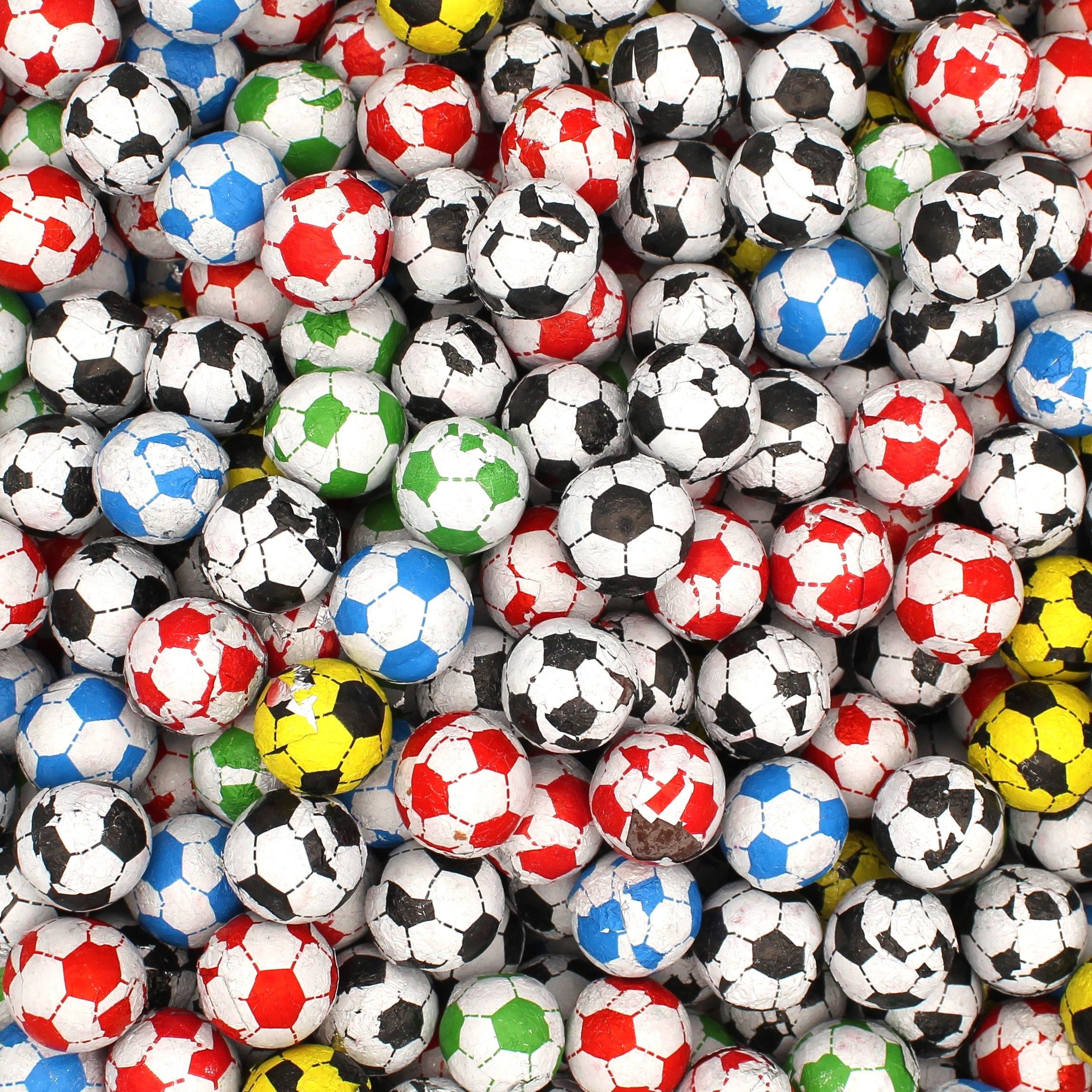 Multi Coloured Chocolate Footballs Sweets - Etsy UK